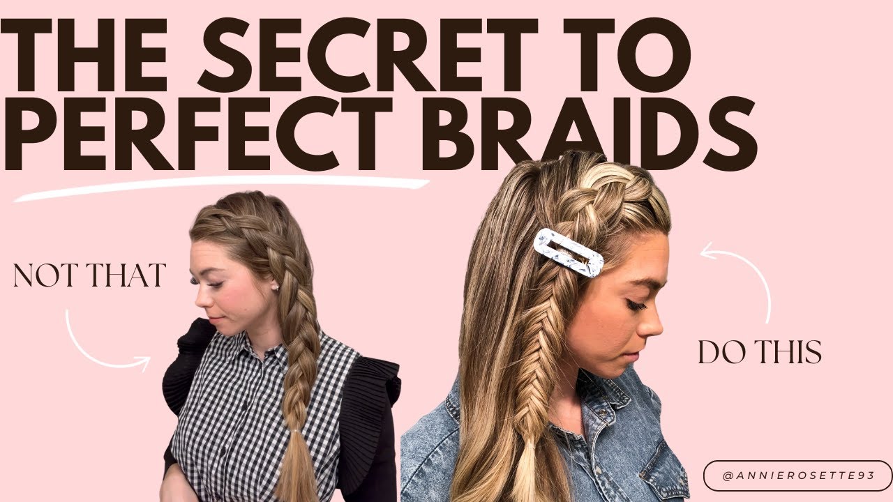 You are braiding WRONG! How to braid your own hair for perfect braids! - YouTube