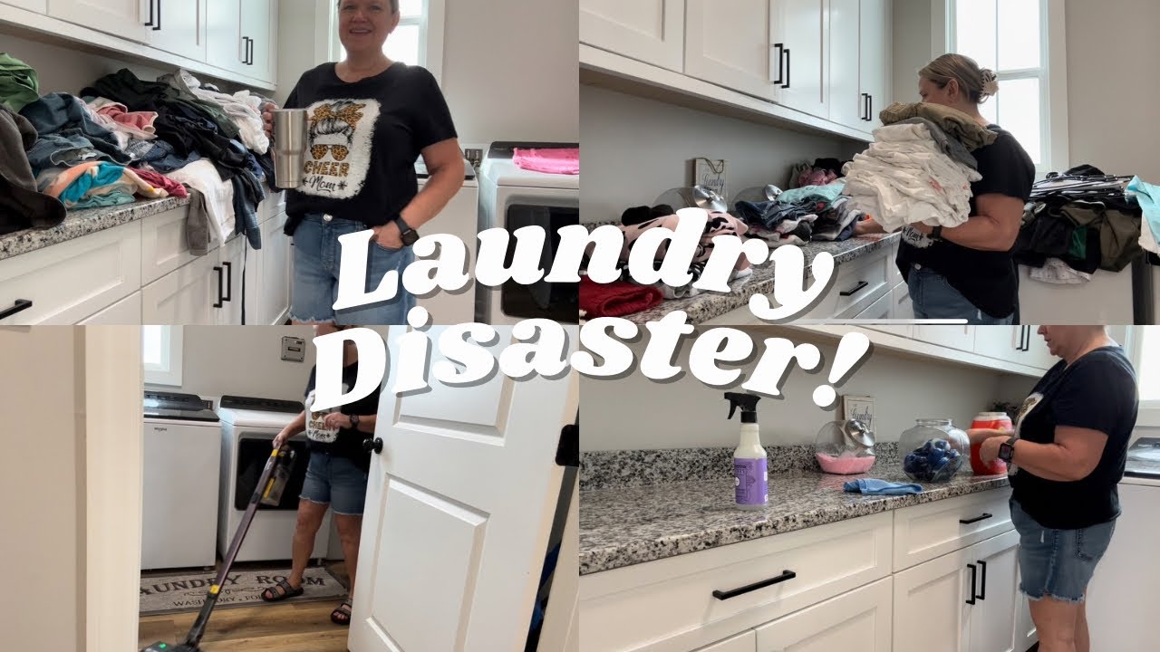 Laundry Disaster~Fold With Me - YouTube