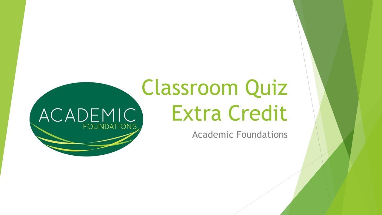 Demonstration - Classroom Quiz Extra Credit - YouTube