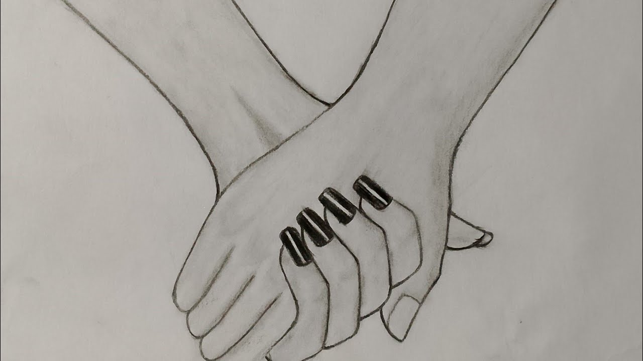 How to draw Holding Hands step by step (very easy) || Art video - YouTube