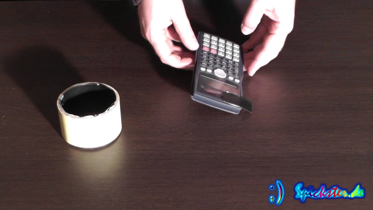 Taschenrechnerspicker Spicker Spickzettel - Tutorial - deutsch ...
