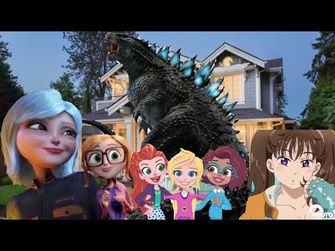 Godzilla, Susan Ginormica, Diane, Sam, Sparks, Polly, Shani and Lila ...