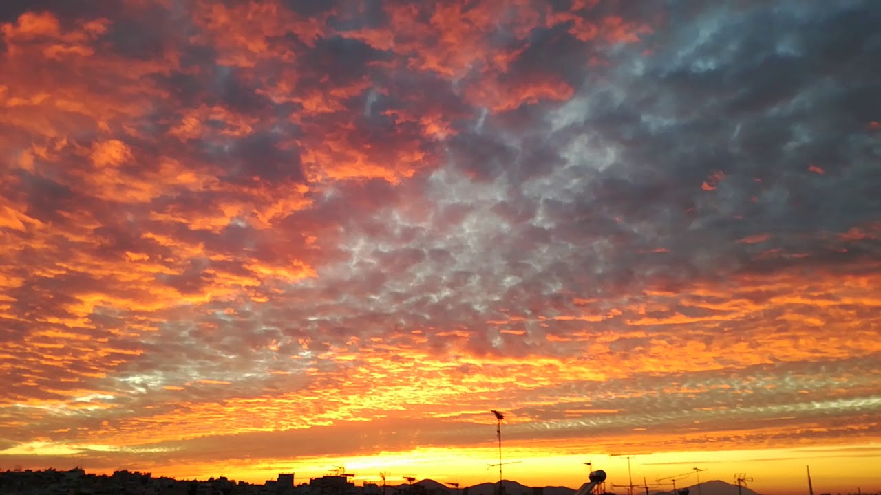 Sunset in Athens Greece - YouTube