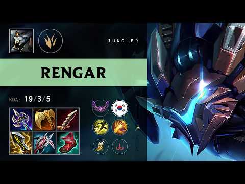 Rengar Jungle vs Master Yi - KR Master Patch 26.18