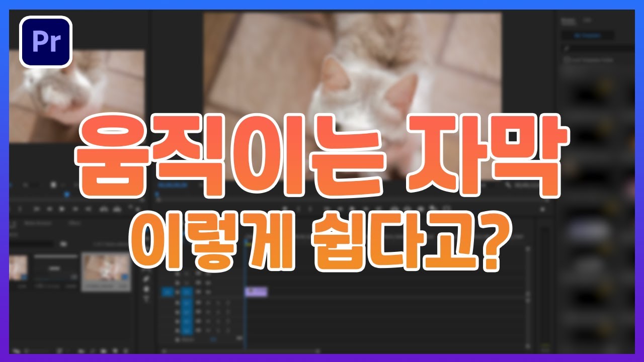 프리미어프로 자막효과 왼쪽에서 오른쪽으로 나오는 자막 아래에서 위로 올라오는 자막 점점커지는 자막 다 알려드림 Youtube