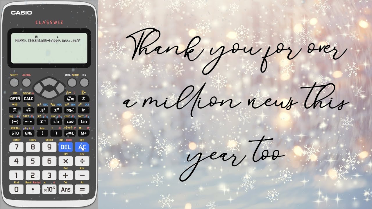 Christmas Message 2019 from The Calculator Guide - Thanks for all the ...