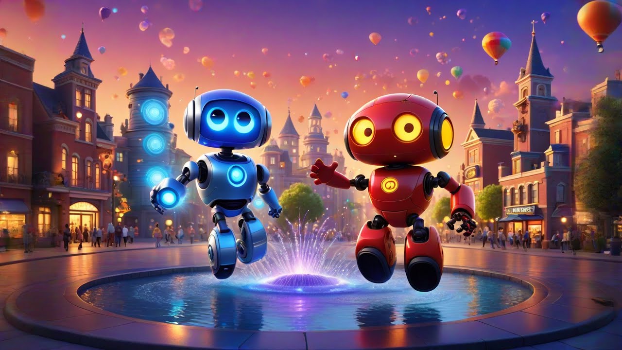 Four Little Robots Beep and Boop | Robot Song for Kids | Techy Rhymes ...