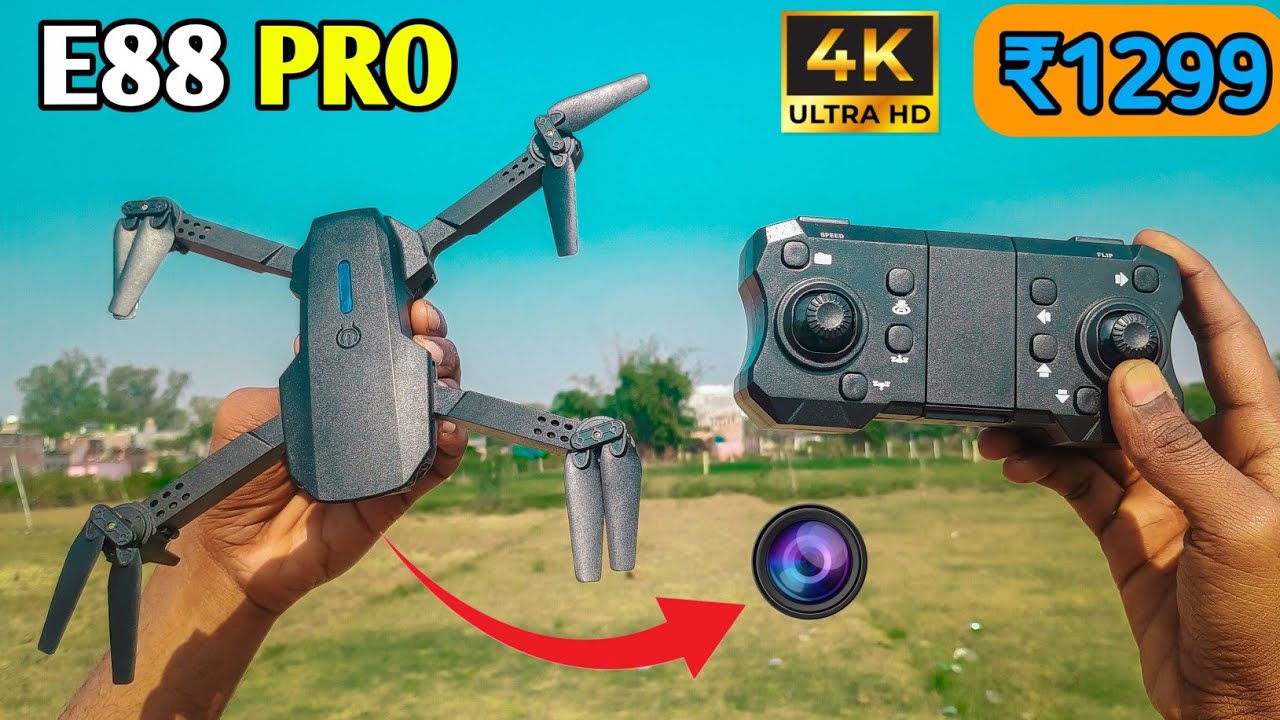 E88 Pro Max Camera Drone Unboxing with 4k-HD dual Camera Drone and ...