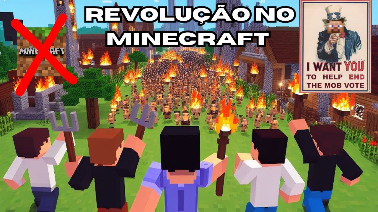 Revelado Minecraft em Guerra! O Que a Comunidade Protesta Contra Mojang ...