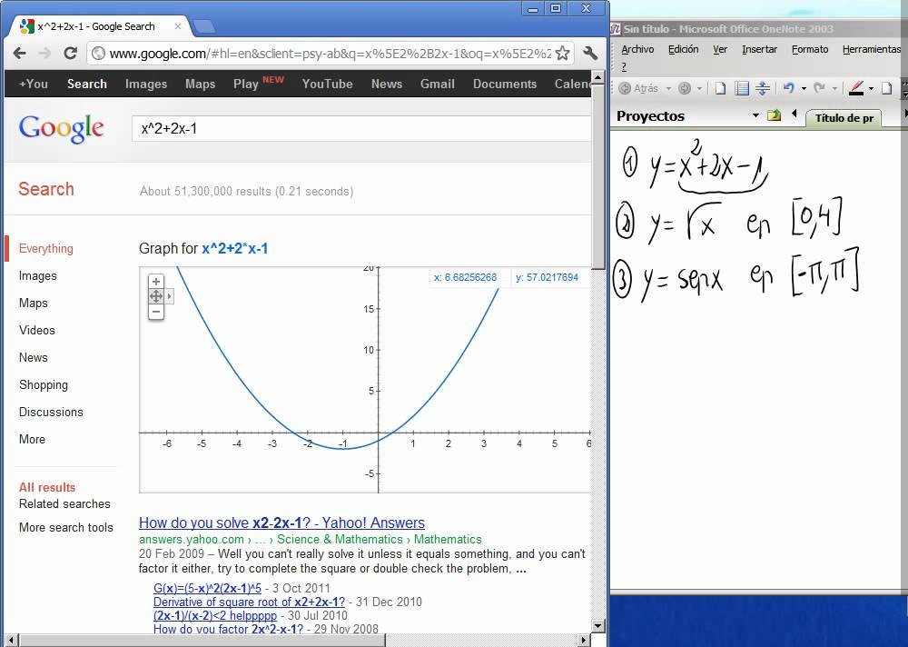 Gráficas con Google, matemáticas - YouTube