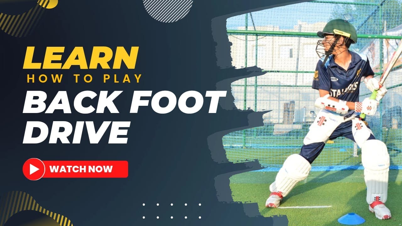 LEARN How to Play BACK FOOT DRIVE || Stallions || Qatar Cricket - YouTube