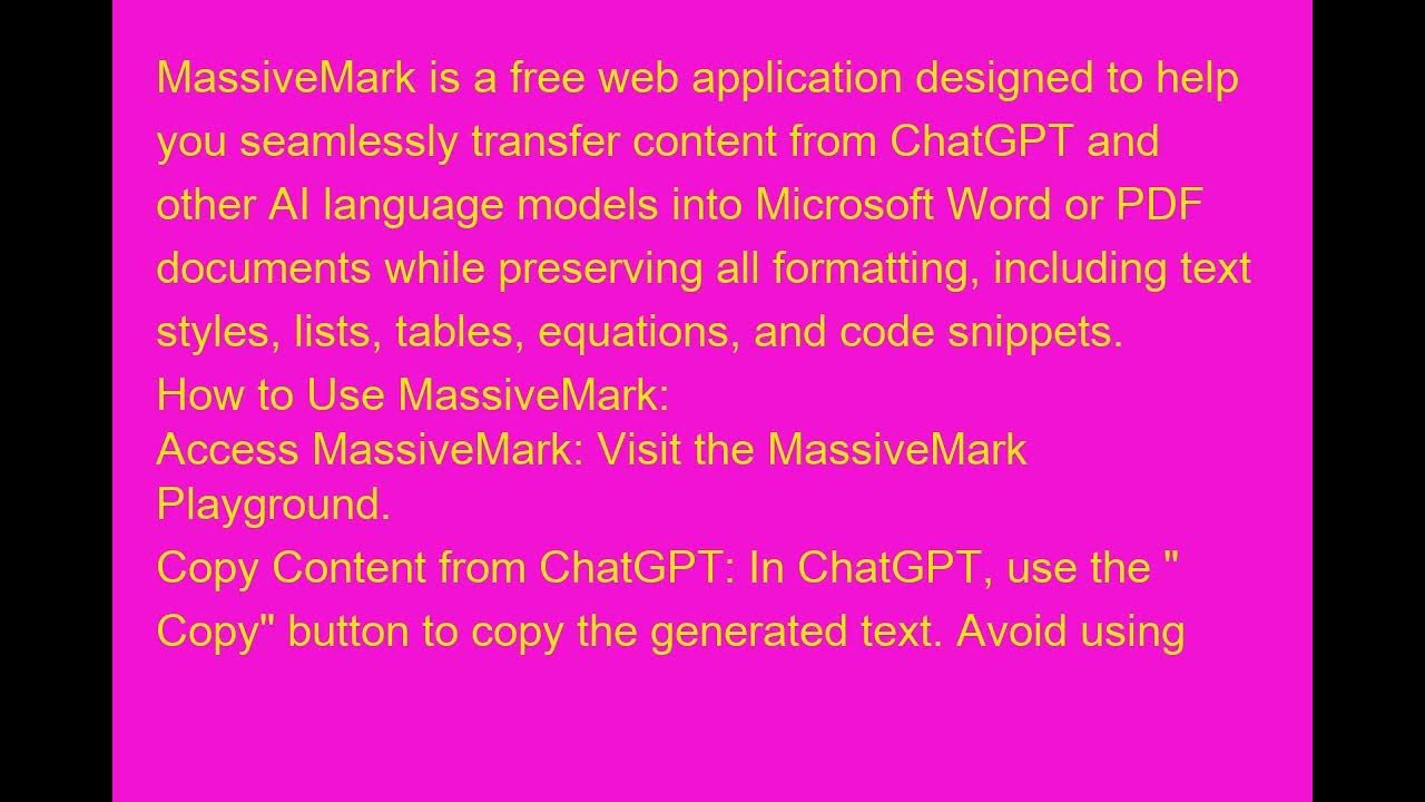 ChatGPT Assignment Hack: Convert to Word & PDF - Massive Mark Boost! - YouTube