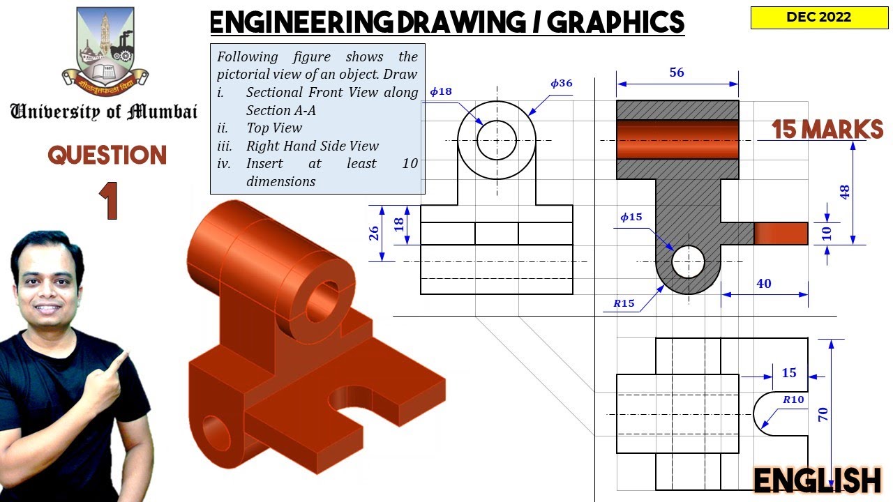 Mumbai University | Dec 2022 | Engineering Graphics | PYQ | Q1 ...