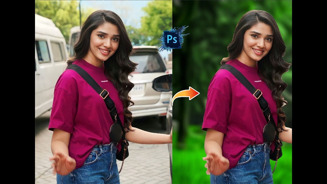 Photoshop Tutorial : How to Change Background Using Channel Quicky Tool ...