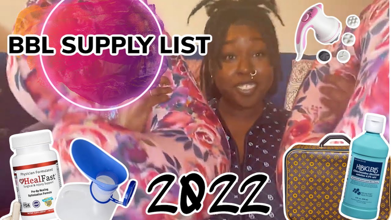 BBL Journey | Packing For My BBL Surgery | Supply List - YouTube