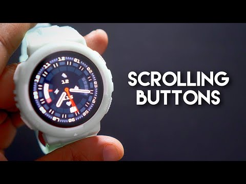 Scrolling Buttons in Amazfit Active Edge Smart Watch - YouTube