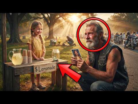 Little Girl Sold $1 Lemonade for 18 Months—Then 162 Riders Honored Her Dad in the Most Beautiful Way