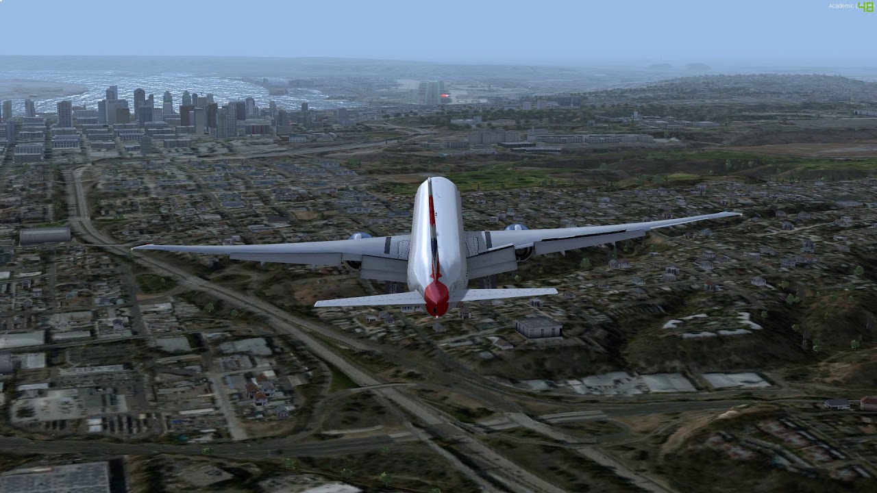 [P3Dv4 + Vatsim] KSAN 27 RNAV Landing - YouTube