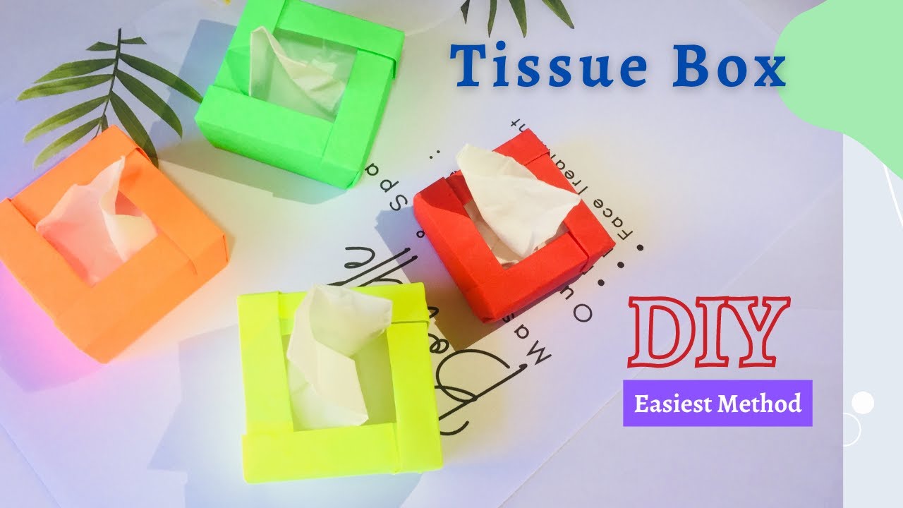 DIY Tissue Box│ How to make tissue box - YouTube