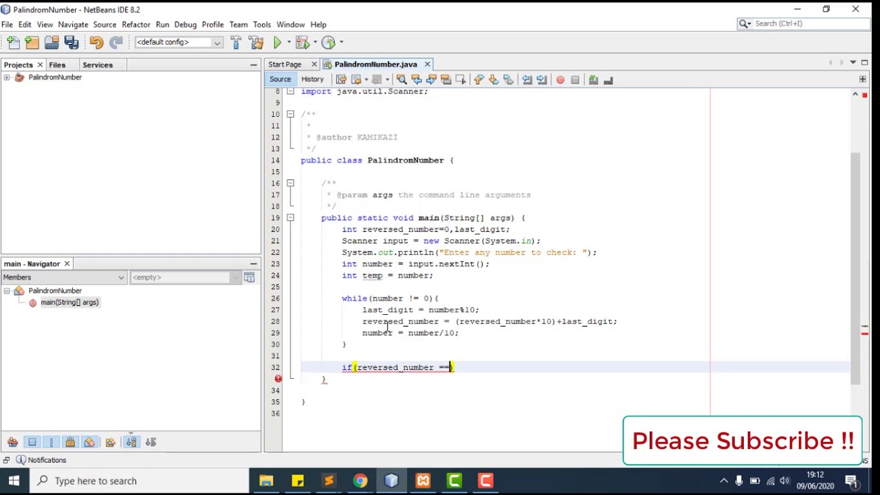 How To Check If A Number Is Palindrome In Java Using Netbeans Easy