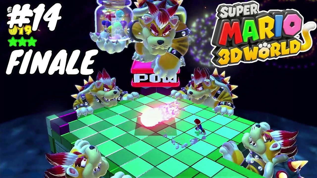 Das GROßE FINALE gegen MEOWSER am WOLKENKRATZER - Super Mario 3D World ...
