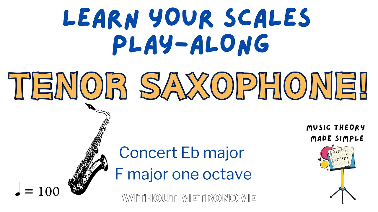 🎷TENOR SAX F Scale PLAY-ALONG exercises - NO metronome 🎷🎶 - YouTube