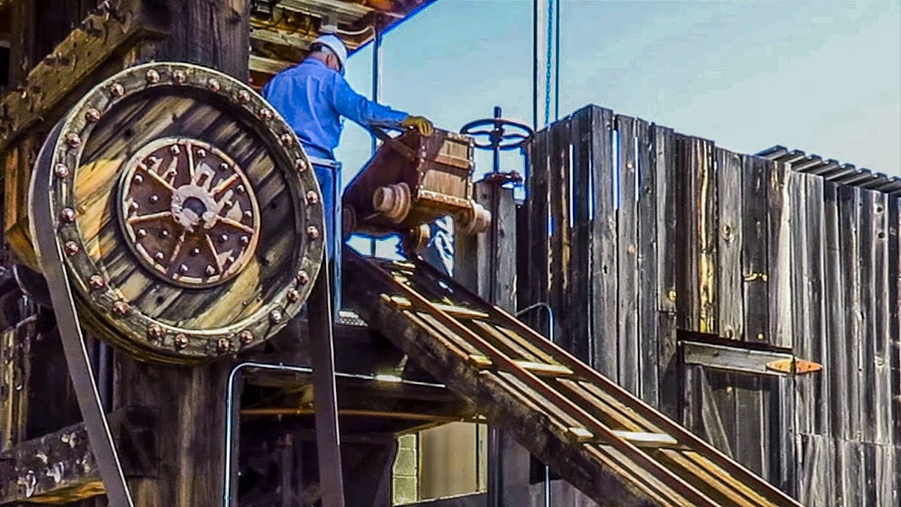 Antique Gold Ore Mill - YouTube