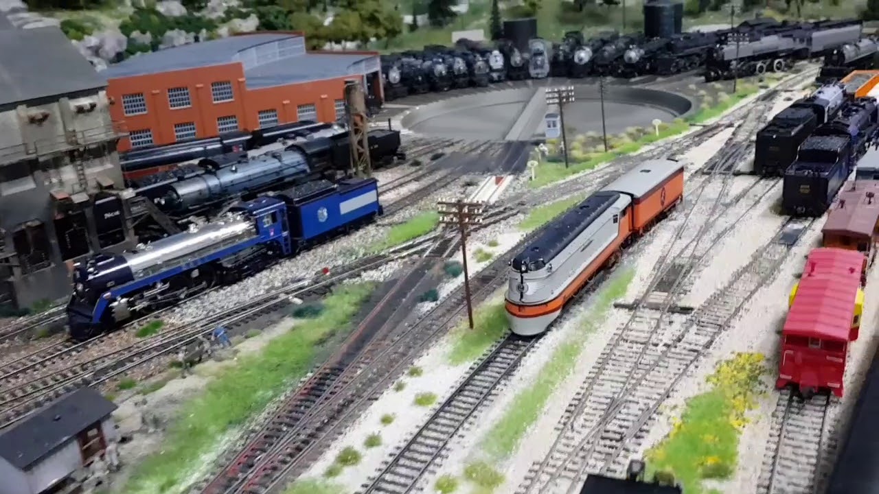 Model railroad HO tren Hiawatha recorrido y maniobras - YouTube