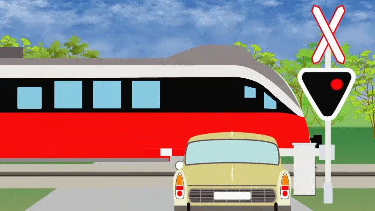 Hungarian high-speed trains and level crossing vasúti átjáró ｜ハンガリーの電車と ...