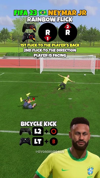How To Do Neymar Rainbow Flick - FIFA 23 - YouTube