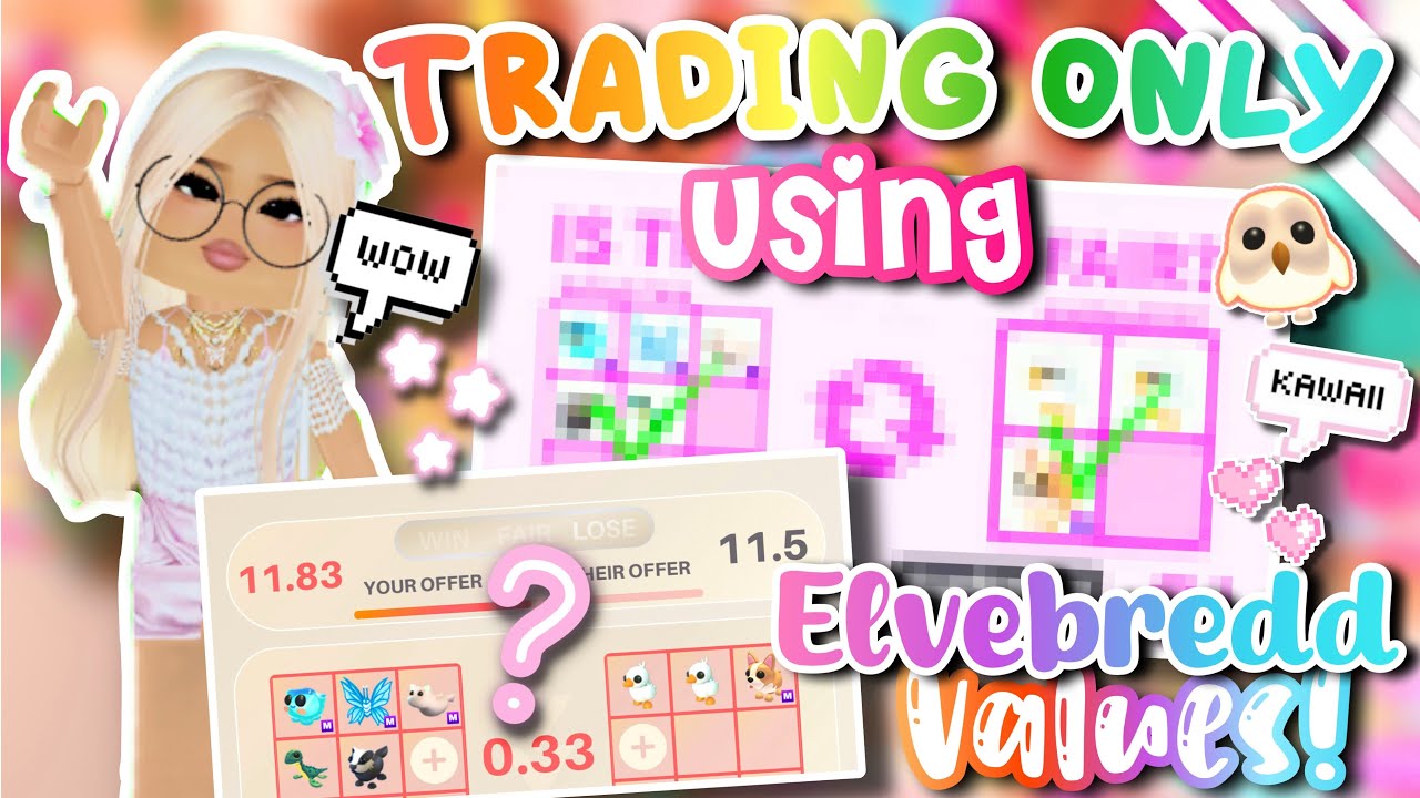 🎡TRADING IN ADOPT ME USING ELVEBREDD VALUES!! *HUGE WINS* - SUCCESSFUL ...