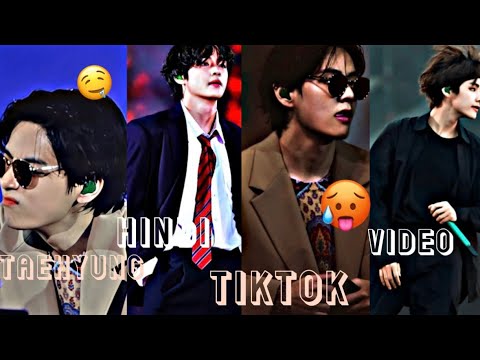 BTS TAEHYUNG HINDI AND English mix TikTok Competition part - 1 #bts #taehyung #btsbdarmy #viral