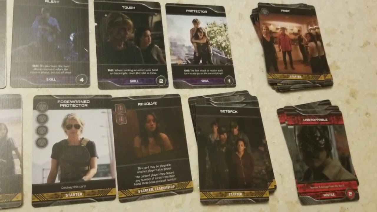 Terminator Dark Fate card game unboxing - YouTube