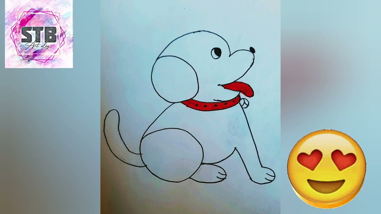 number drawing # using number 6 cute puppy drawing kids enjoying ...