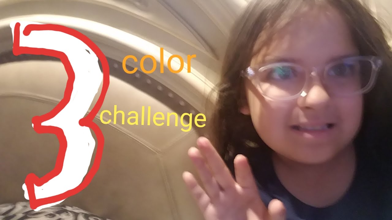 I did the three color challenge - YouTube