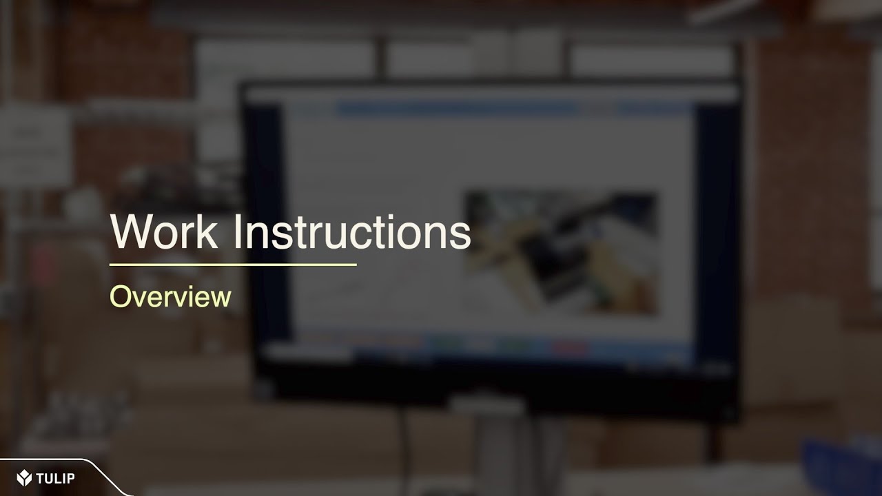 Work Instructions Overview - YouTube