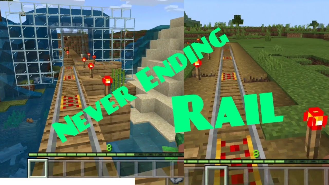 Never Ending Rail Minecraft - YouTube