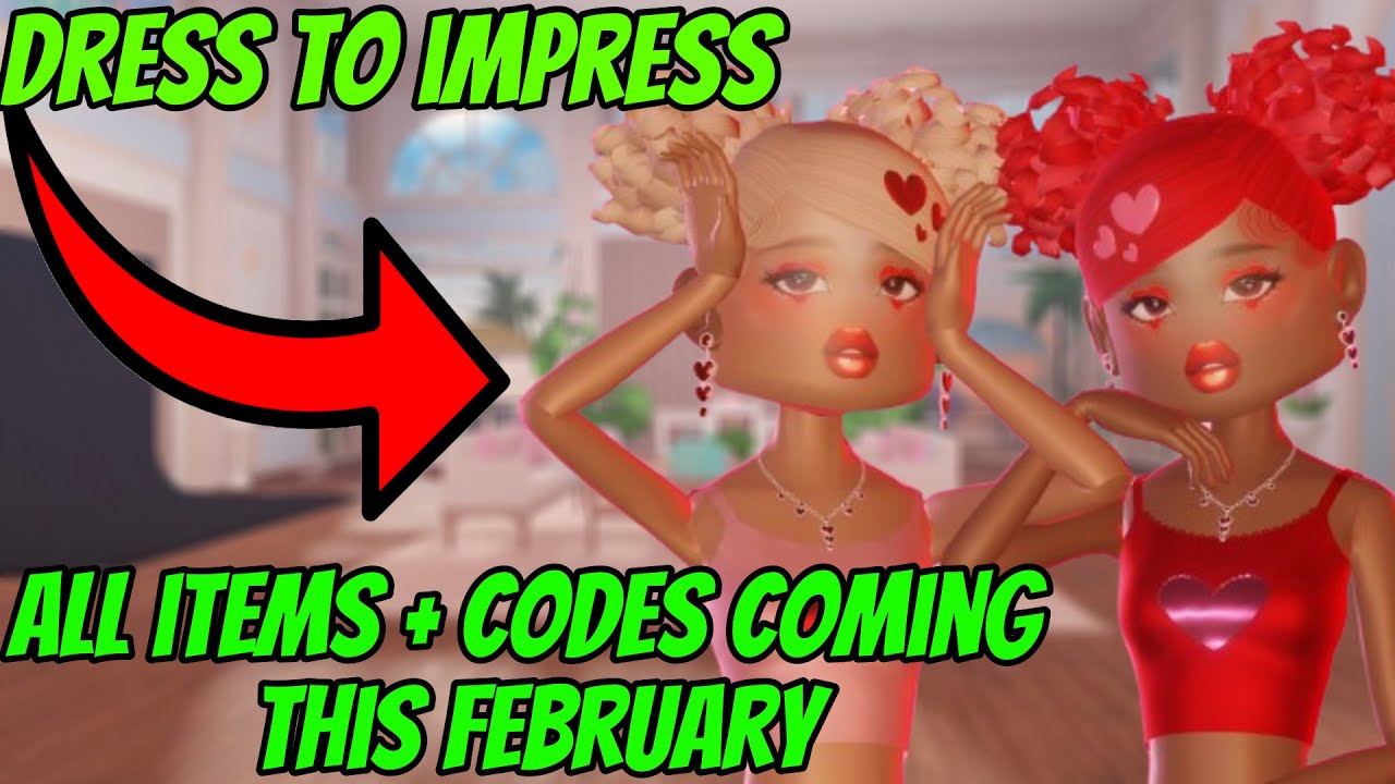 ALL ITEMS AND CODES COMING TO DRESS TO IMPRESS THIS VALENTINE'S DAY ...