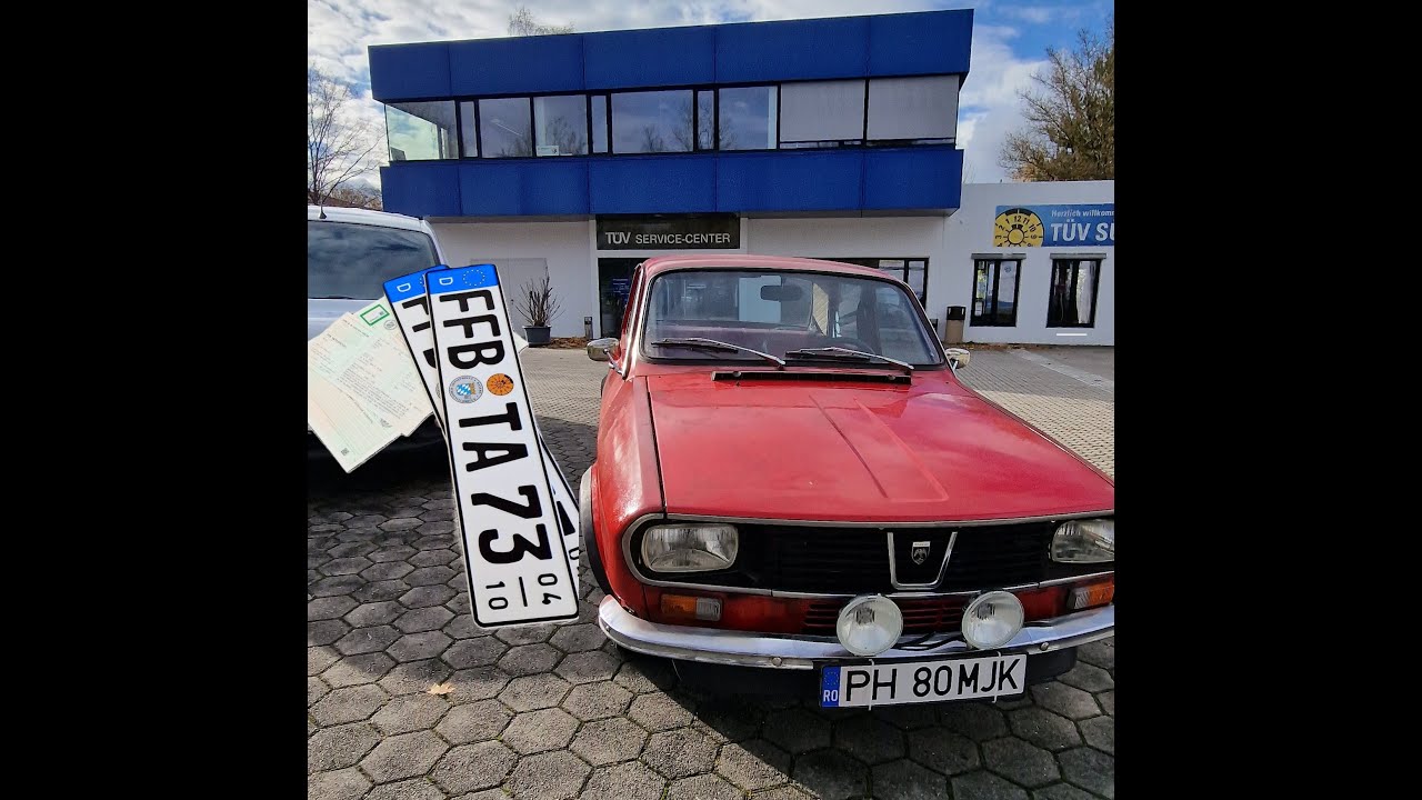 Dacia 1300, Am reusit!!! TÜV nou si numere de Germania! (no.26) - YouTube