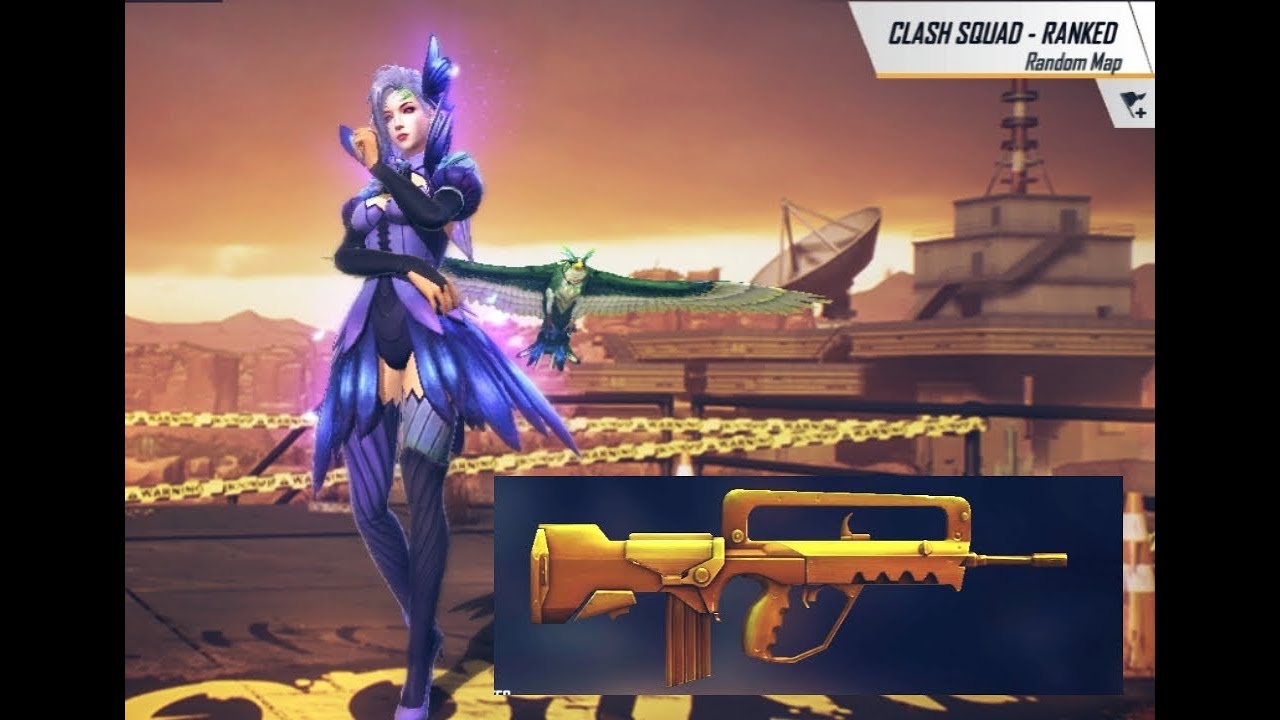 CLASH SQUAD - RANKED USING ONLY THE GOLDEN FAMAS & M1887 IN GARENA FREE ...