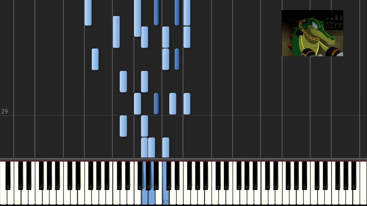 Sonic X Vector's Piano Song (Café Chaotix music) from episode 71 (Jap ...