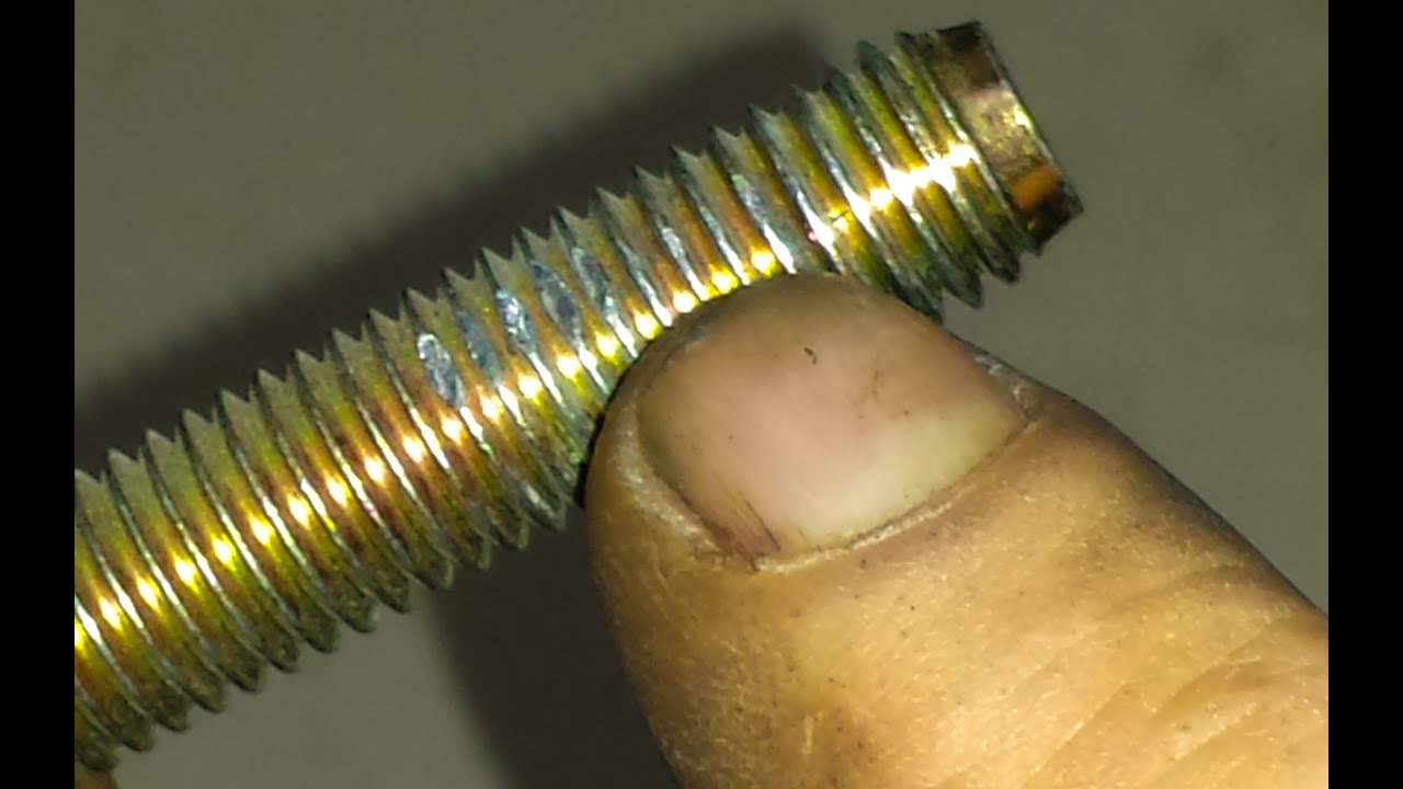 Como reparar roscas de tornillos y tuercas - YouTube