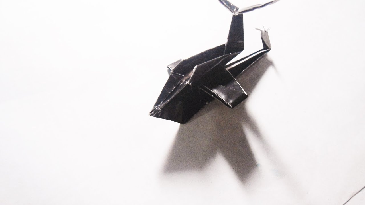 Origami Helicopter (Step by step) - YouTube