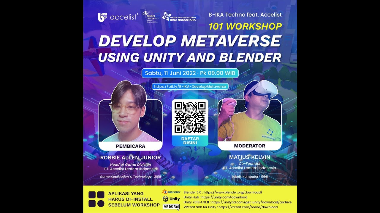 101 Workshop“Develop Metaverse using Unity and Blender” - YouTube