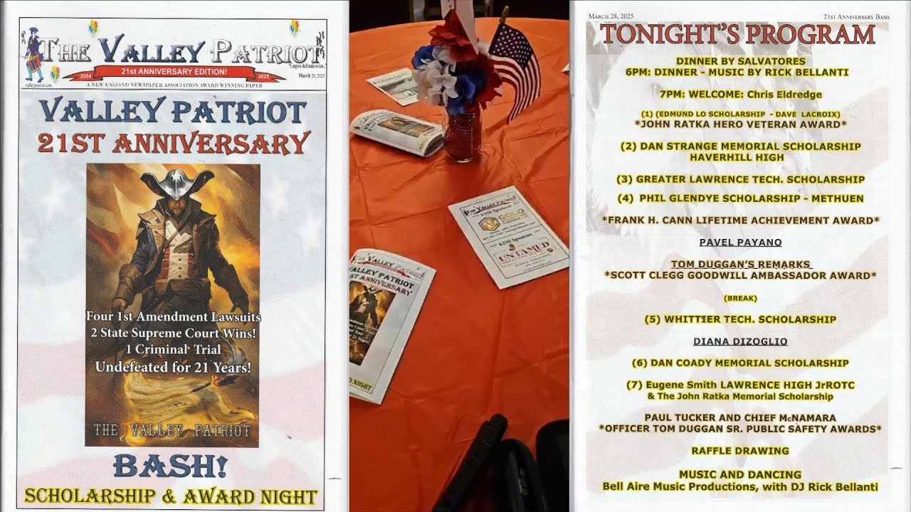 250328 Valley Patriot Tom Duggan 21st Anniversary Bash - YouTube