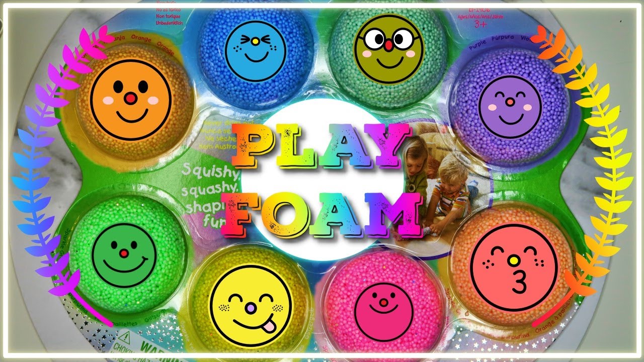 PLAY FOAM / crunchy slime - squishy, squashy, shaping fun! - YouTube