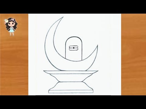 Shivling drawing with Lord Shiva eyes |How to draw Shivling |easy ...