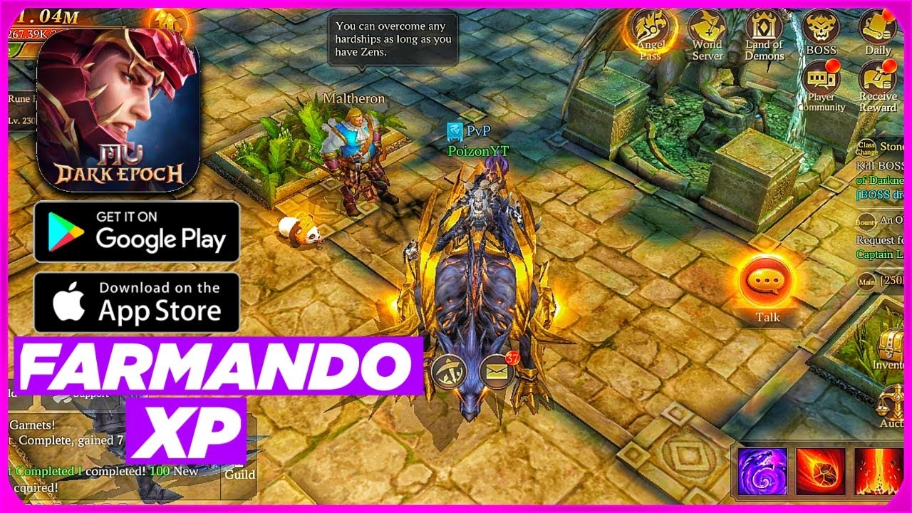 MU DARK EPOCH - FARMANDO XP - YouTube