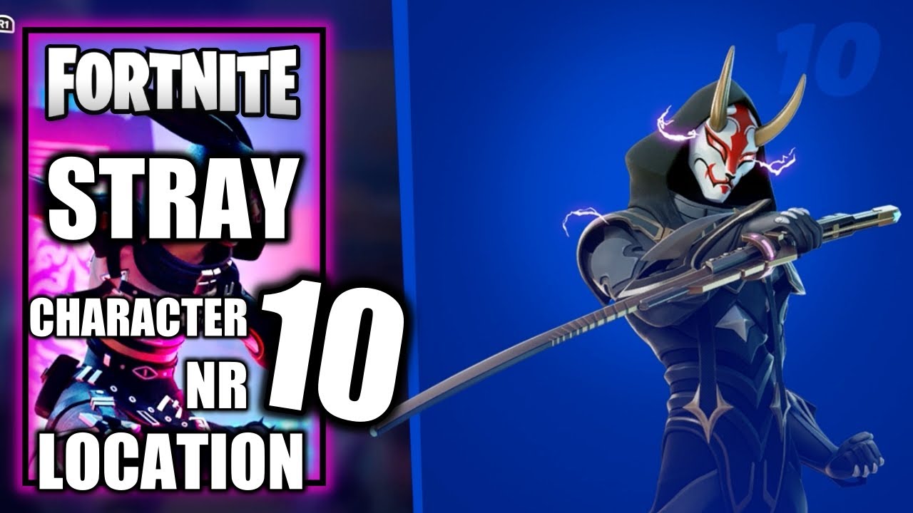 Fortnite - Stray Character Number 10 Location - YouTube