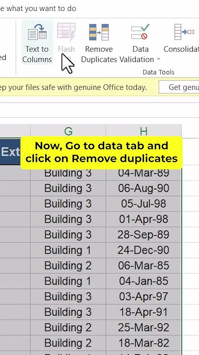 How To Remove Duplicates In Excelexcel Exceltips Youtube
